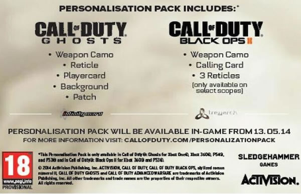 早くもGameStopが『CoD:AW』の予約特典トレイラー公開、『Ghosts』と『BO2』の迷彩パック | EAA!! - FPS News