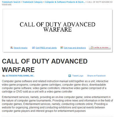 CoD 2014：正式タイトルは『Call of Duty: Advanced Warfare』の可能性大 - EAA FPS（イーエーエー）