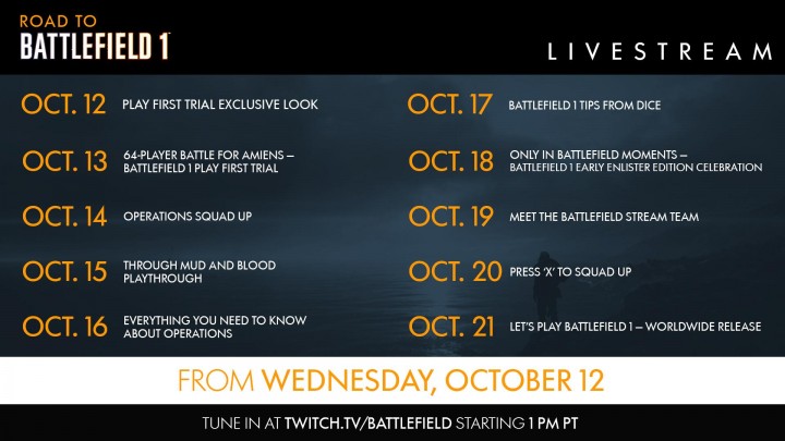 BF1：10月13日から22日にかけて製品発売記念ライブ配信を開催 | EAA FPS（イーエーエー）