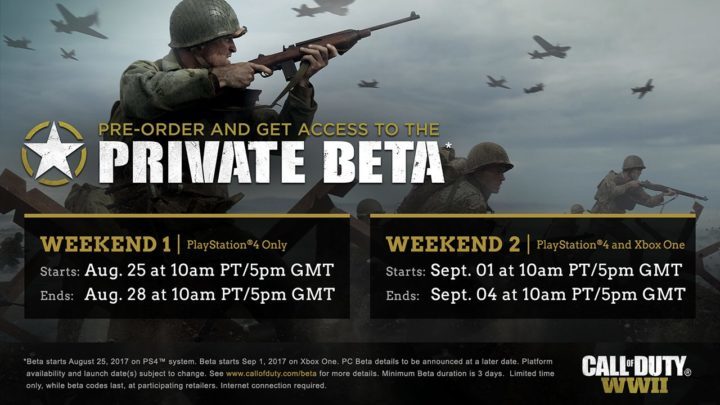 CoD:WWII：ベータテストは 8月25日から、PS4は最大6日プレイ可能 | EAA!! FPSjp.net（イーエーエー）