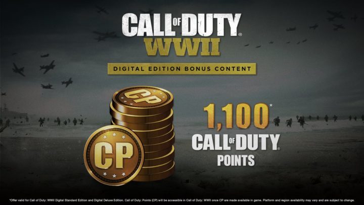 CoD:WWII： デジタル版のさらなる購入特典として1,100 CODポイントの付与決定（海外） | EAA!! FPSjp.net（イーエーエー）