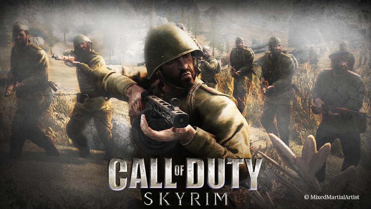 Experience Modern Warfare in Skyrim with the Call of Duty Skyrim Mod ...